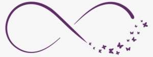 Infinity Infinite Infinito Purple Butterflies - Infinity Sign Purple ...