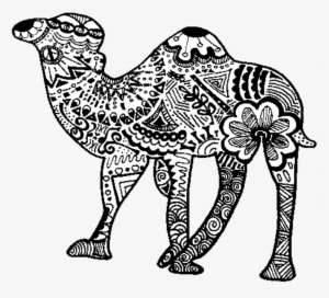 Camel Zentangle - Camel In Zentangle PNG Image | Transparent PNG Free ...
