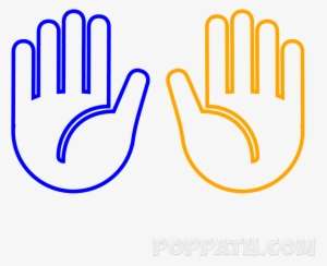 Repeat Steps 1-3 In The Opposite Manner To Draw The - Hand PNG Image ...