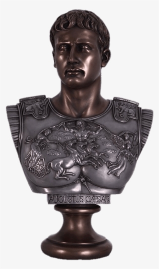 Caesar Augustus Bronze Bust - Augustus Caesar Bust Statue PNG Image ...