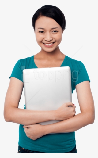 Girl With Laptop Png PNG Image | Transparent PNG Free Download on SeekPNG