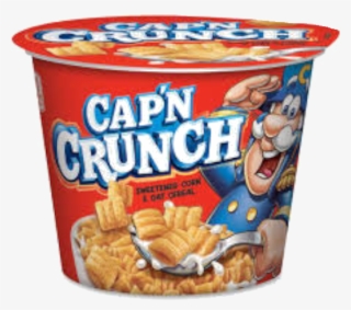 Capn Crunch Original 43g - Captain Crunch Cereal Cups PNG Image ...