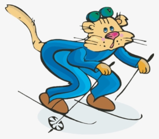 Cat In Snow Png - Skiing Cat Clipart PNG Image | Transparent PNG Free ...