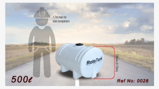 Rototank Horizontal Transport Tank 500l Png - Banner PNG Image ...