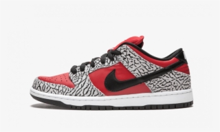 Nike Dunk Sb Low Supreme Red Cement - Nike Free PNG Image | Transparent ...