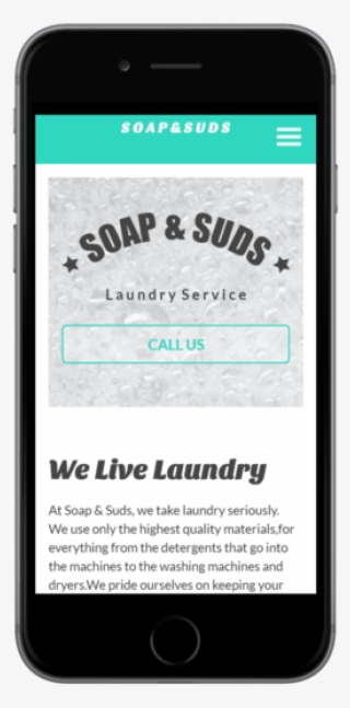 Soap & Suds Template Mobile View - Mobile App PNG Image | Transparent ...
