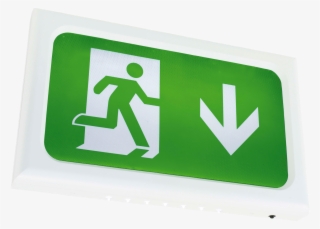 Surface Emergency Exit Sign Luminaire - Slim Emergency Exit Sign PNG ...