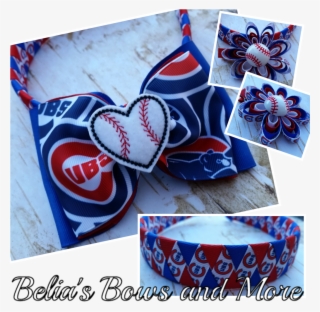 Chicago Cubs Hair Bow - Heart PNG Image | Transparent PNG Free Download ...