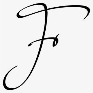 Monogram Letter F - Line Art PNG Image | Transparent PNG Free Download ...