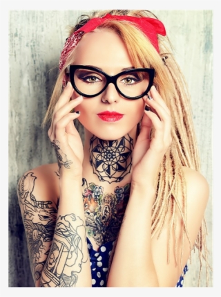 Photo Taken At Nuevo Centro Tattoo & - Full Neck Tattoo Women PNG Image ...