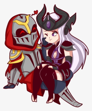 League Of Fanarts - League Of Legends Zed Syndra PNG Image ...