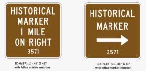 Advance And Directional Historical Marker Guide Signs - Fort Gaines PNG ...