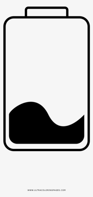 Low Battery Coloring Page - Line Art PNG Image | Transparent PNG Free ...