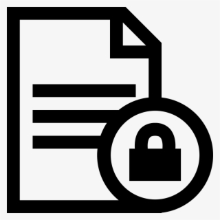 Document Text Security - Secure Document Icon PNG Image | Transparent ...