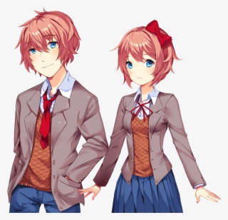 Edited Mediawhy - Doki Doki Literature Club Sayori Poses PNG Image ...