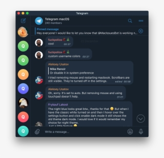 Version - Telegram Night Blue Theme PNG Image | Transparent PNG Free ...