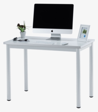 Fineboard 47" Home Office Computer Desk Writing Table, - Transparent ...