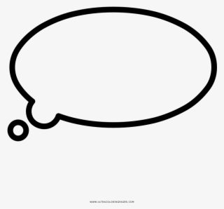Thought Bubble Coloring Page - Circle PNG Image | Transparent PNG Free ...