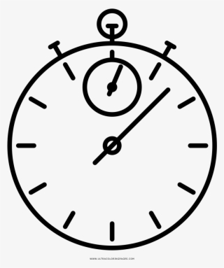 Stopwatch Coloring Page - Countdown Timer Icon PNG Image | Transparent ...