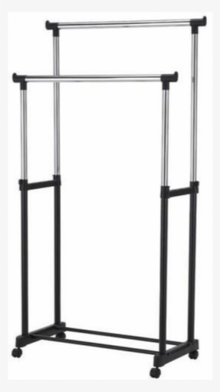 Double Pole Telescopic Clothes Rack PNG Image | Transparent PNG Free ...