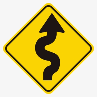 Winding Road Sign Png - Lightning Bolt Road Sign PNG Image ...