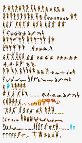 Scorpion By Handtoeknee - Sub Zero Sprite Sheet PNG Image | Transparent ...