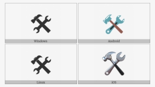Hammer And Wrench On Various Operating Systems - End Of Ayah Symbol PNG ...