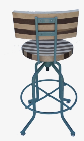 Contemporary Wood And Steel Stool, Commercial Stool, - Chair PNG Image ...