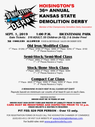 Derby Flyer - Demolition Derby PNG Image | Transparent PNG Free ...