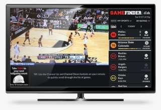 Dish Gamefinder Basketball Games On Tv - Television Set PNG Image ...