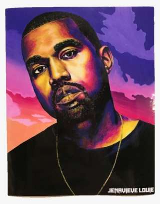 Image Of Kanye Sticker - Visual Arts PNG Image | Transparent PNG Free ...