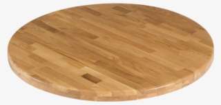 24'' Round Solid Oak Wooden Table Top, Natural - Coffee Table PNG Image ...