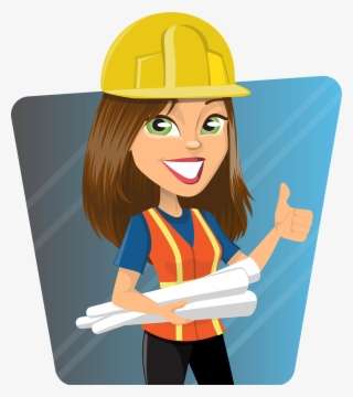 Construction Project Manager Cartoon PNG Image | Transparent PNG Free ...