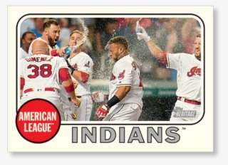 Cleveland Indians 2017 Topps Heritage Baseball - Poster PNG Image ...