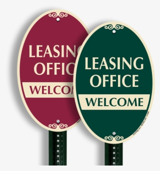 Leasing Office Welcome Sign - Sign PNG Image | Transparent PNG Free ...