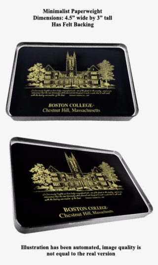 Eglomise Designs Boston College Minimalist Paperweight - Emblem PNG ...
