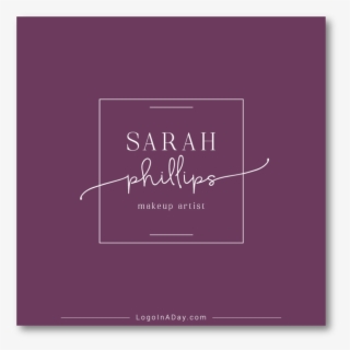 Sarah Phillips • Square Logo Design - Calligraphy PNG Image ...