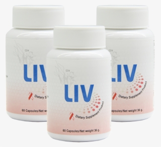 3 Bottles Liv Capsules - Liv Capsules PNG Image | Transparent PNG Free ...