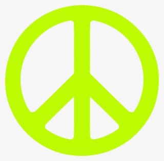 Neon Green Peace Sign PNG Image | Transparent PNG Free Download on SeekPNG