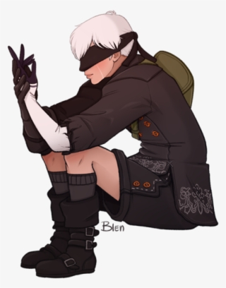 9 Type S - Nier Automata 9s PNG Image | Transparent PNG Free Download ...