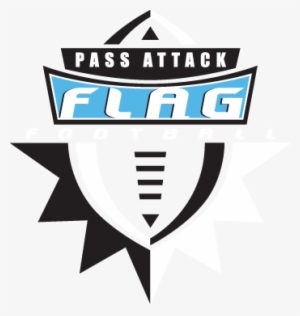 Pass Attack Flag Football Logo - Emblem PNG Image | Transparent PNG ...