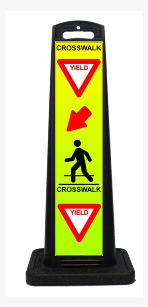 Yield For Crosswalk Sign L PNG Image | Transparent PNG Free Download on ...