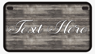 Personalized License Plates Photo - Wooden Background PNG Image ...
