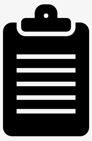 Clipboard With Text Lines Black Interface Symbol Of - Clipboard PNG ...
