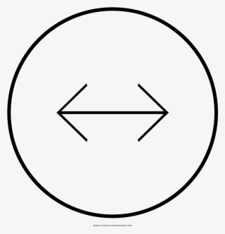 Double Arrow Coloring Page - Circle PNG Image | Transparent PNG Free ...