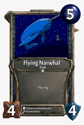 [cosmetic Update] Flying Narwhal - Collective Community Card Game PNG ...