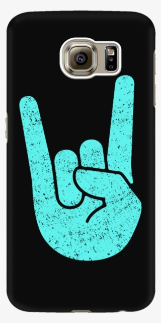 Rock On Horns Hand Symbol Phone Case - Mobile Phone PNG Image ...