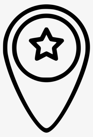 Pin Star Fav Favorite Mark Location Comments - Icon PNG Image ...