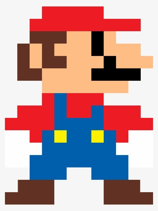 High Resolution Recreation Of The 8-bit Mario - Mario Bros 8 Bits PNG ...