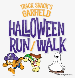 Track Shack's Garfield Halloween Run/walk - Cartoon PNG Image ...